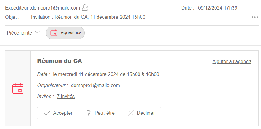 De nouvelles façons de répondre aux invitations d'agenda - Le blog Mailo
